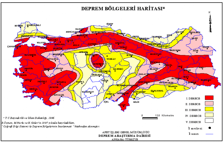 Türkiye Deprem Tehlike Haritası Kullanımı - İnşaPORT | İnşaat Platformu ...